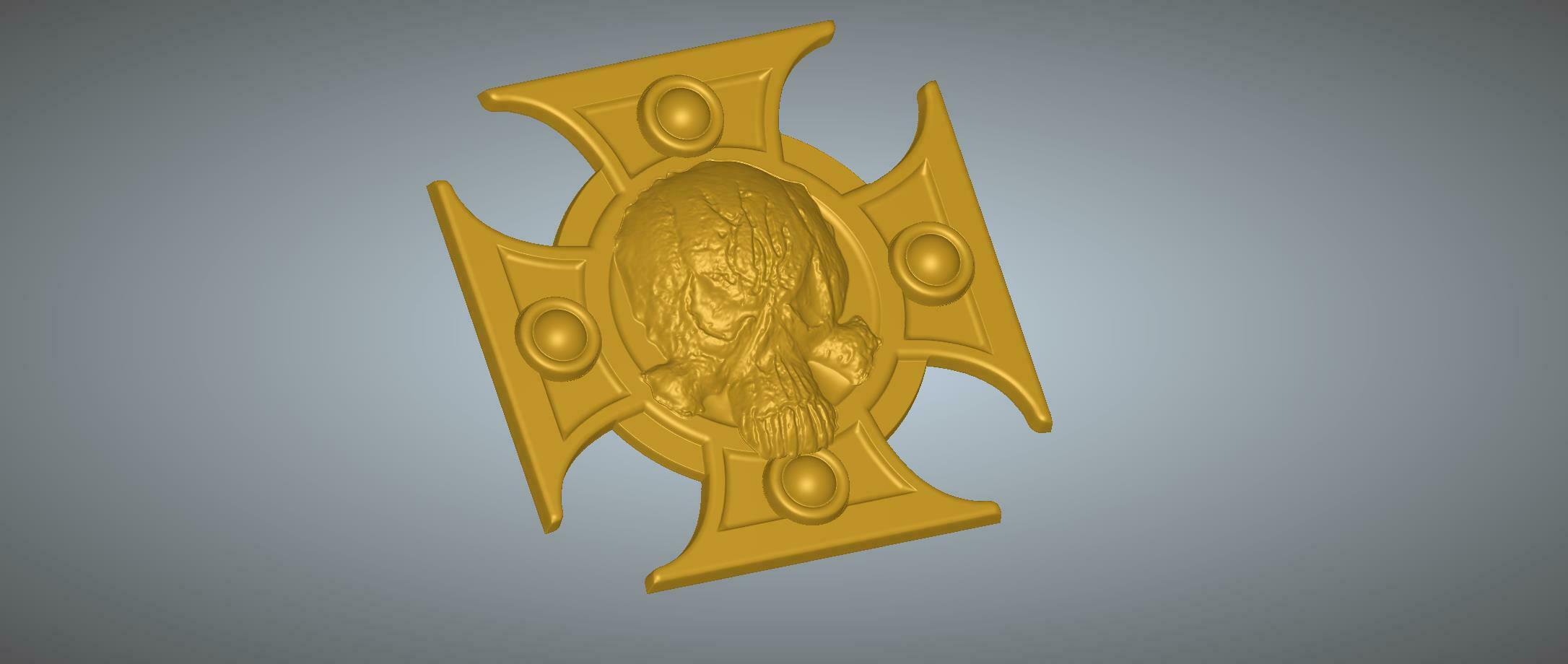 Crux Terminatus protective cross honors v03 3d-print and cnc・ STL File ...