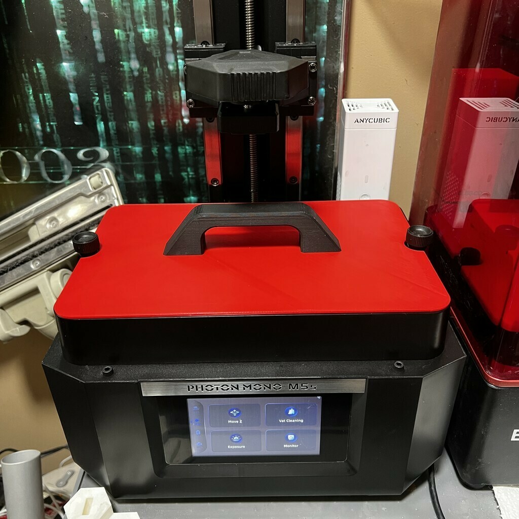 Free 3D file Anycubic Photon Mono M5s VAT Cover & Handle 🧞‍♂️ ・3D print ...