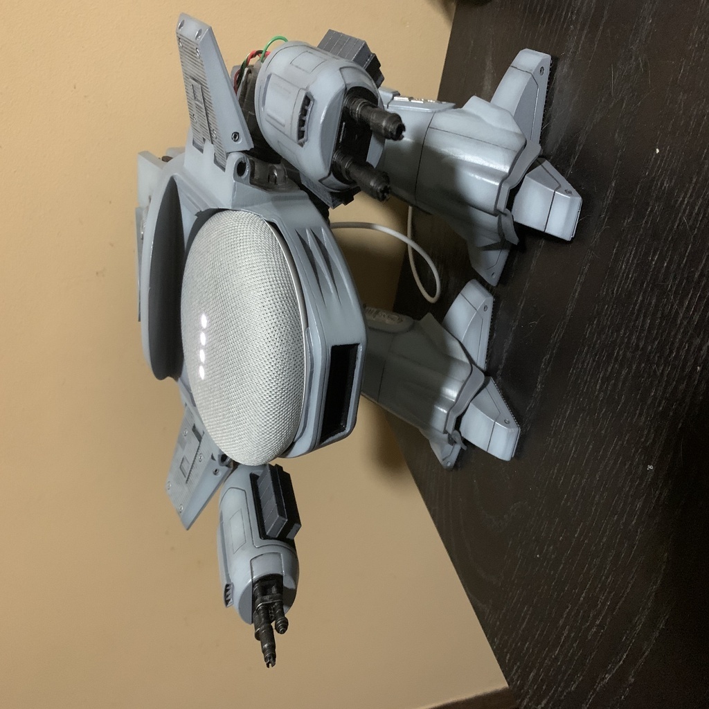 Free STL file Google Home Mini ED 209 🔧 ・Model to download and 3D print ...