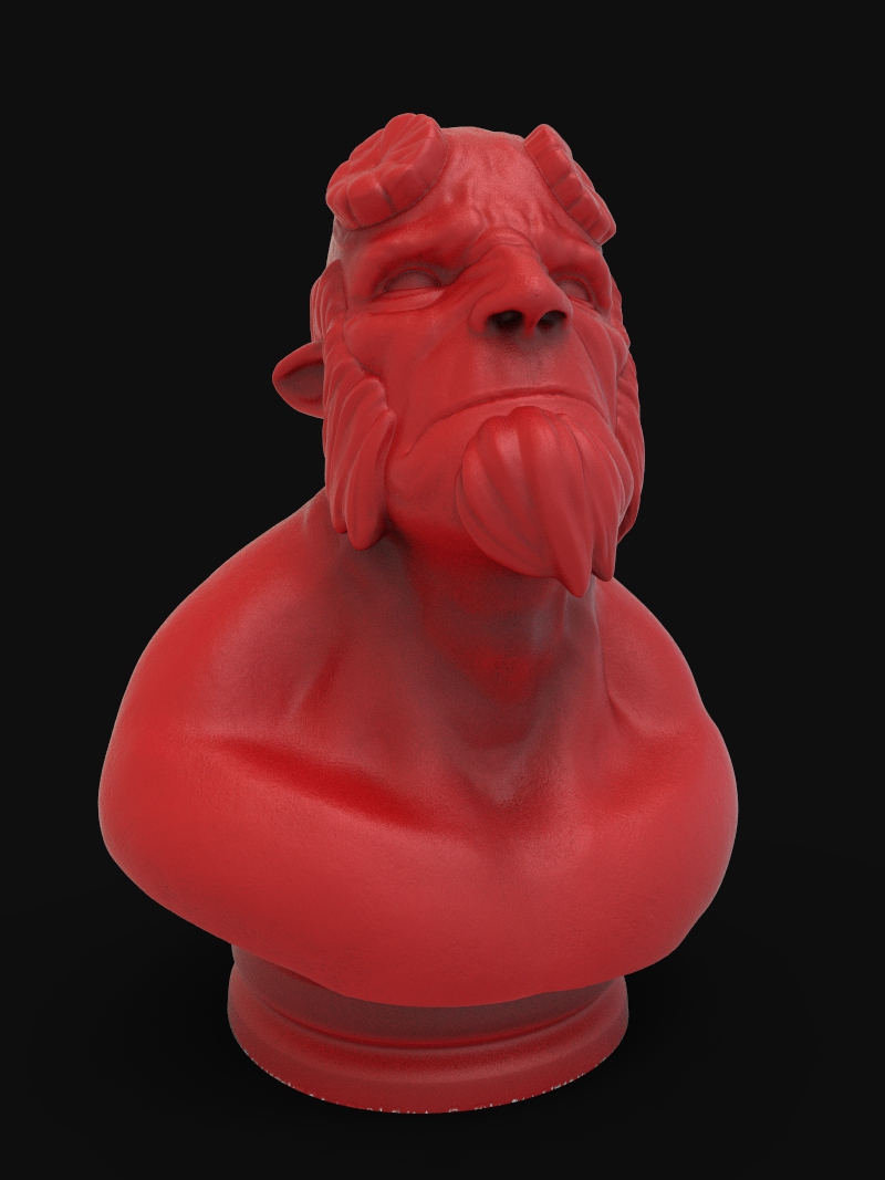 STL file HELLBOY BUST 👤 ・3D printer design to download・Cults