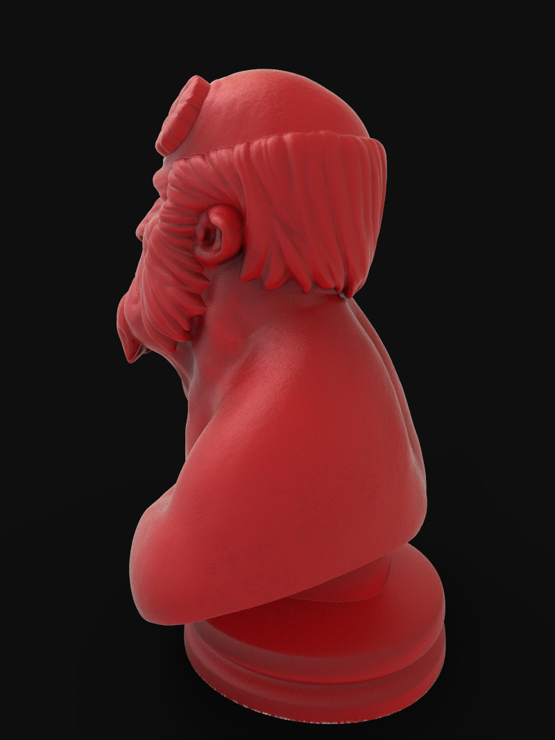 STL file HELLBOY BUST 👤 ・3D printer design to download・Cults