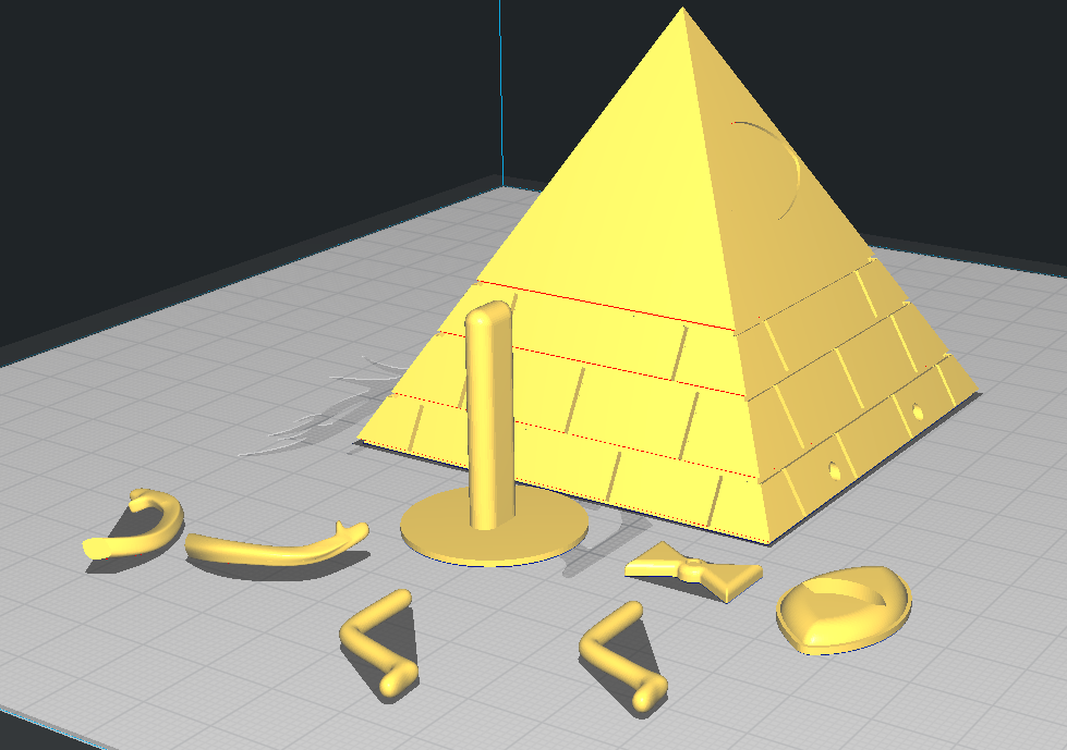 STL file Bill cipher by gravity falls 3D (In Parts) 🎲 ・3D printable ...