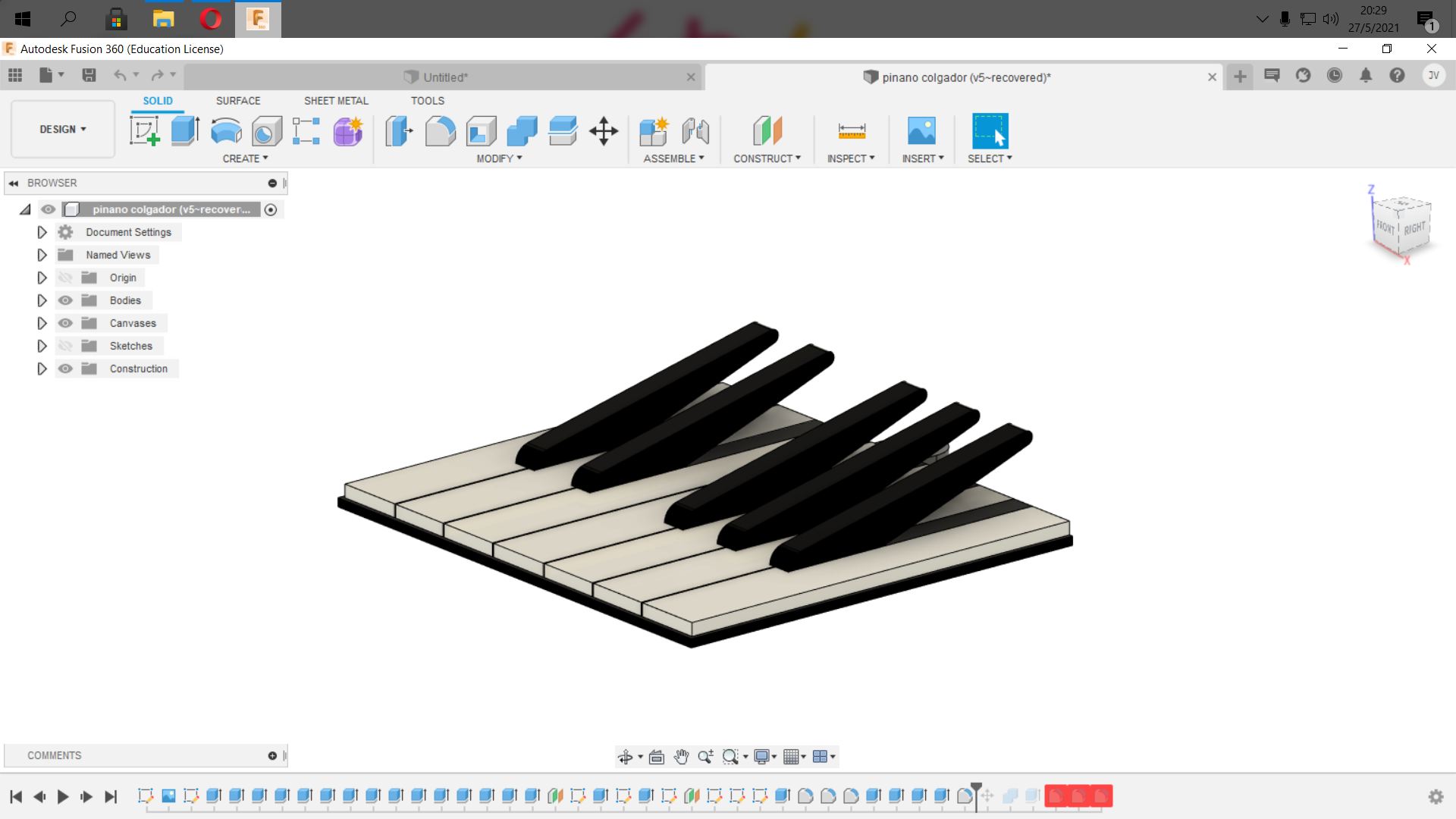 STL file Piano hanger, keyboard key holder ⌨️ ・3D print model to ...