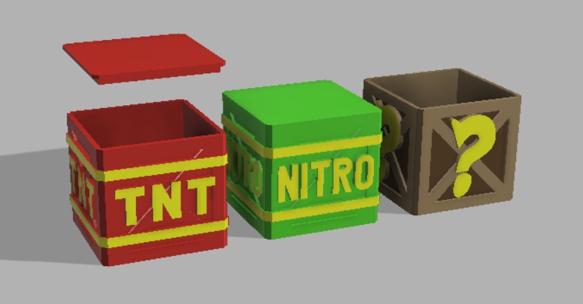 Archivo STL Crash Bandicoot boxes (maceta, caja, portalapices ...