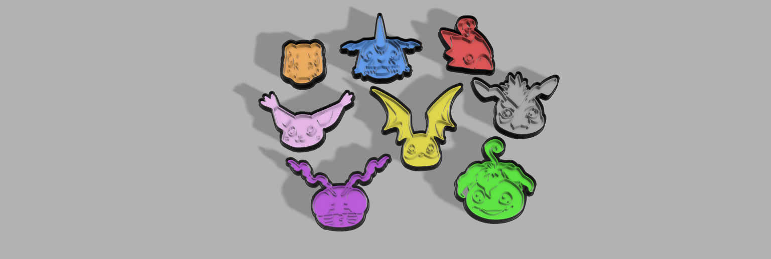 Archivo STL Digimon Patamon cookie cutter 🐉・Objeto de impresión 3D para ...