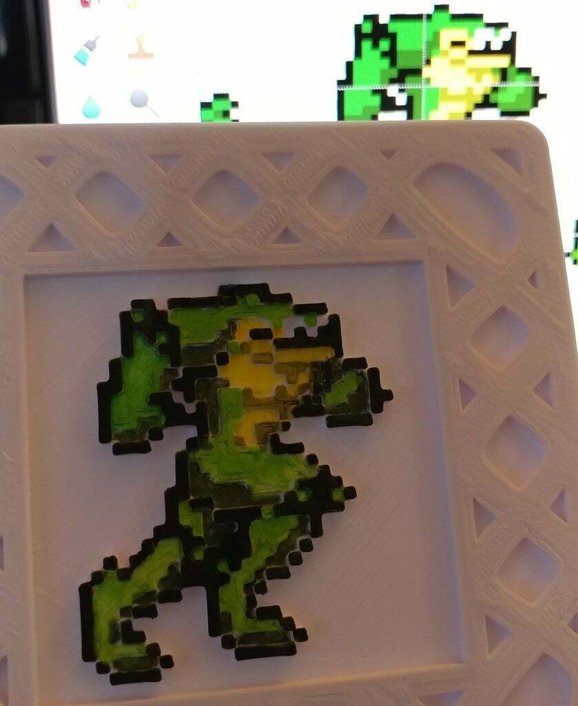 🎮 8-bit Battletoads Coaster・Free STL File for ・Cults