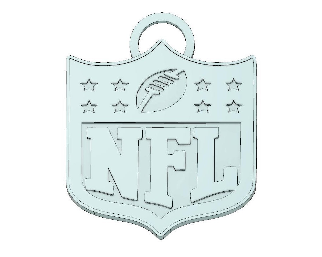 STL file NFL , AMERICAN FOOTBALL KEYCHAIN 🏈・Model to download and 3D ...