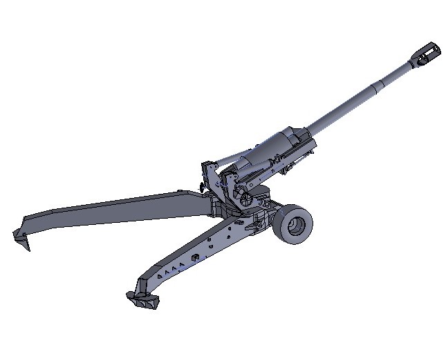 🎨 M198 Howitzer・Free 3D File for ・Cults