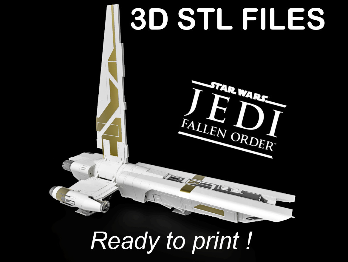 "Jedi : Fallen Order" "MANTIS" Spacecraft v2・ 3D File for ・Cults