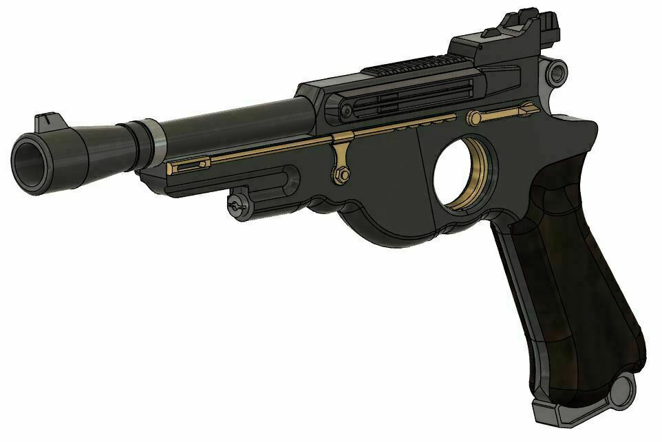 🔫 The Mandalorian Blaster・ 3D File for ・Cults