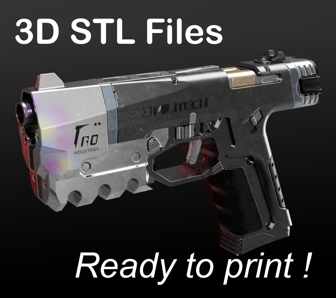 3D file Cyberpunk 2077 - Militech M-10AF Lexington 9mm 🔫 ・3D printer ...