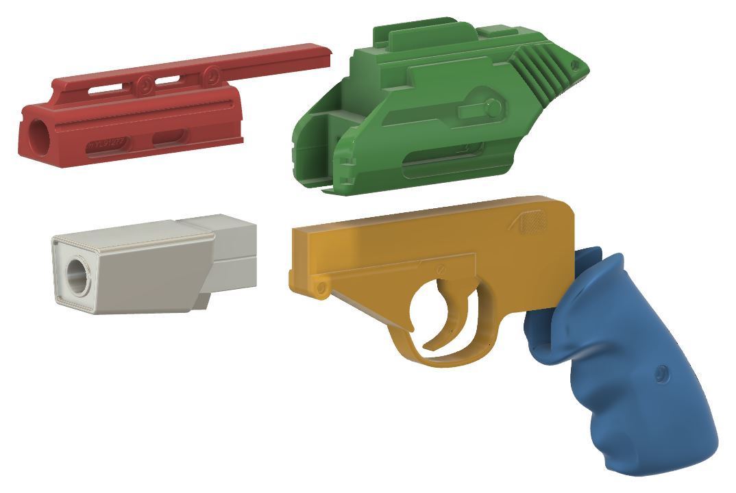 🔫 Battlestar Galactica Handgun (2004 TV show)・ 3D File for 3D printing ...