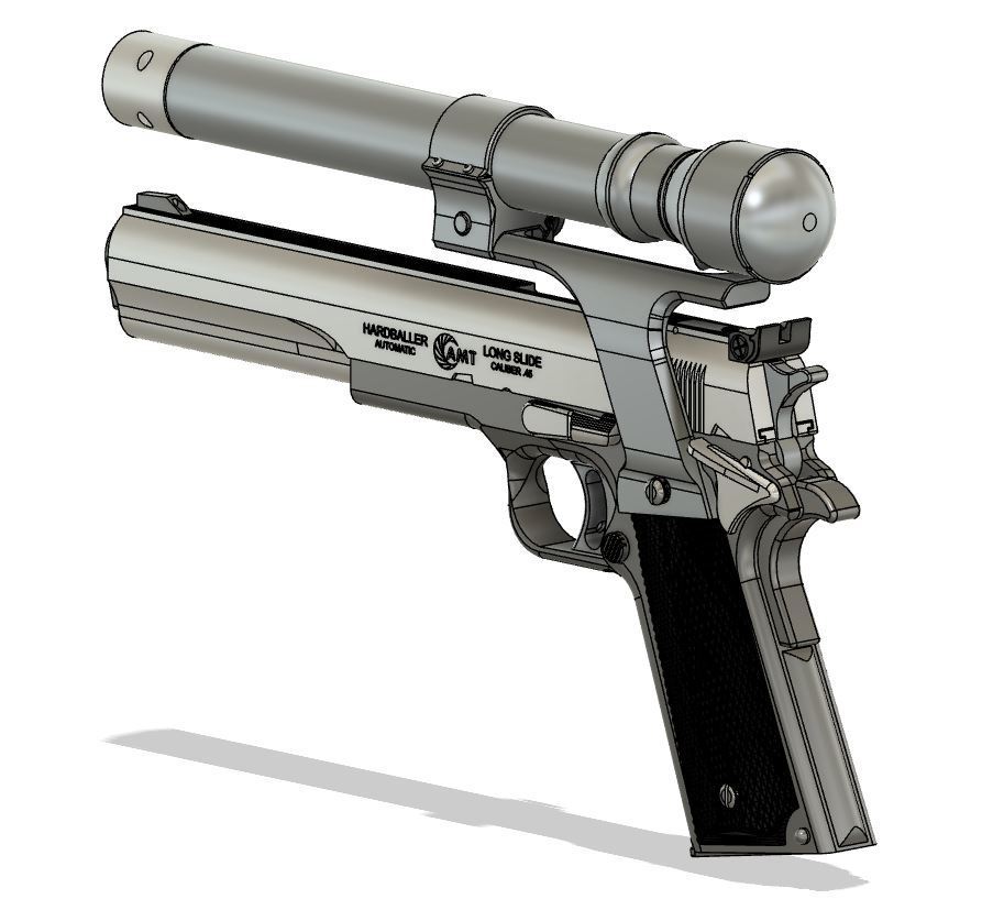 3D file Terminator "AMT Harballer" with Lasersight Replica 🔫・3D ...