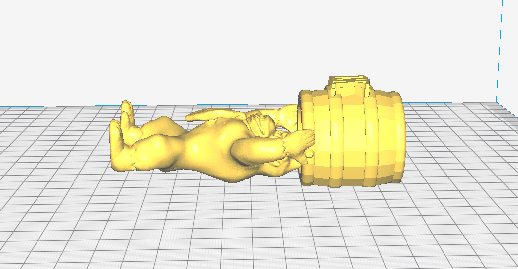Free STL file Donkey Kong and Barrel 🐒 (OBJ)・3D print model to download ...