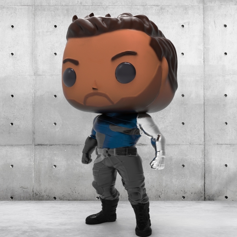 STL file funko winter soldier 🫡 ・3D printable model to download・Cults