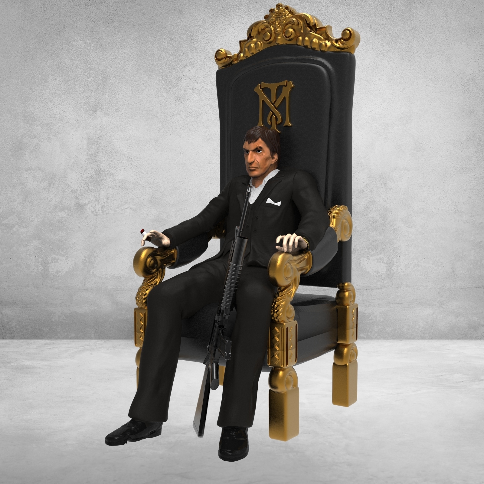 🎨 scarface・ OBJ File for ・Cults