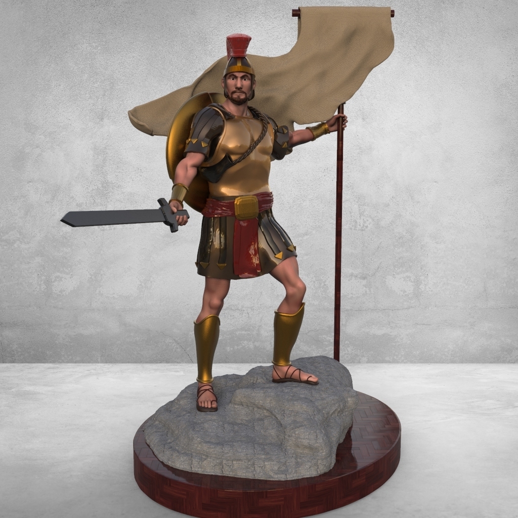 🎨 Captain Moroni・ OBJ File for 3D printing・Cults
