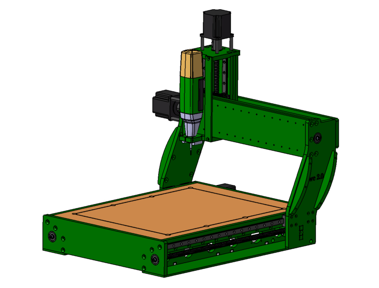 🧞‍♂️ Home-made CNC milling machine, 2.0 GFK・ 3D File for ・Cults