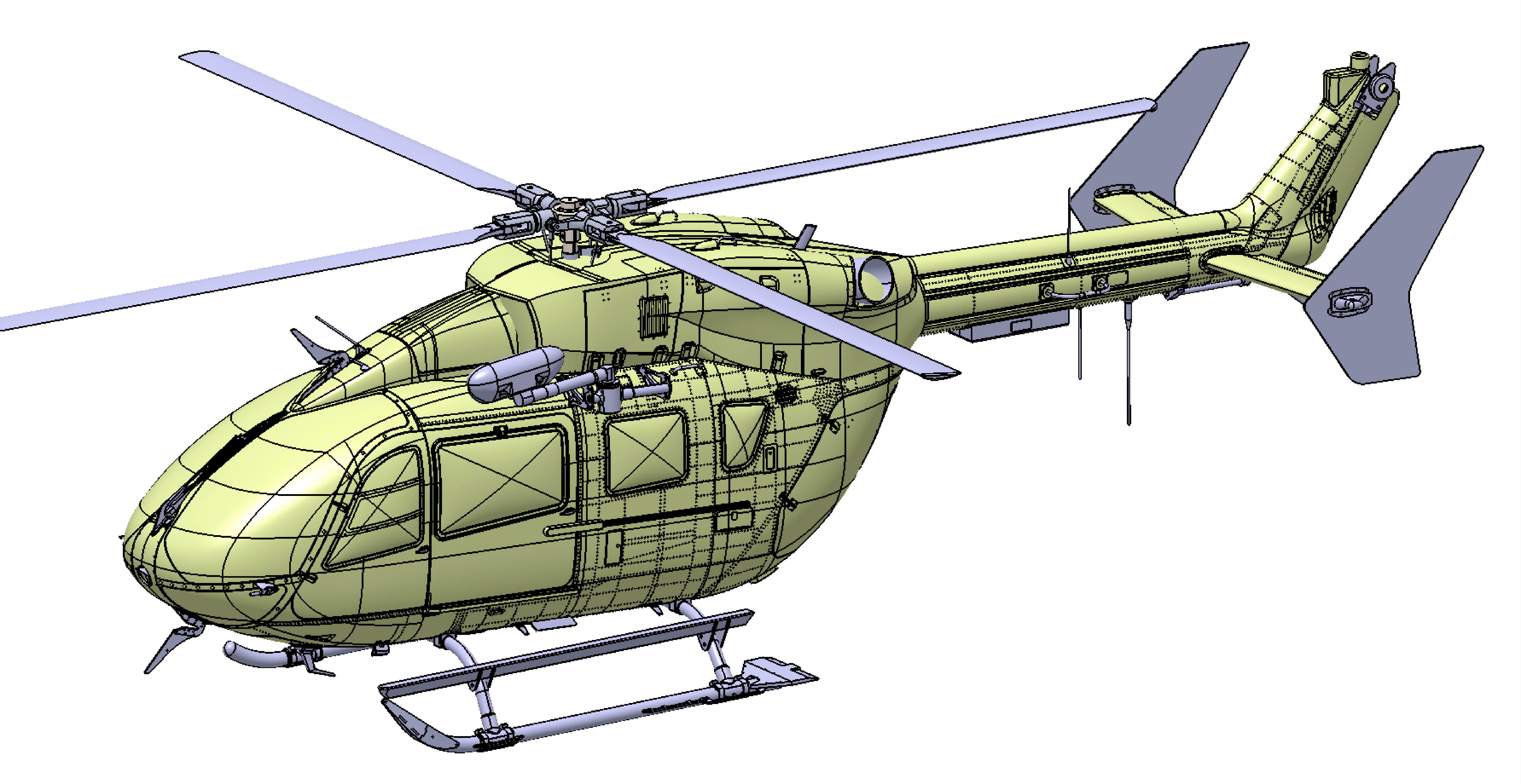 🦖 CAD H-145 for TRex450・ 3D File for 3D printing・Cults