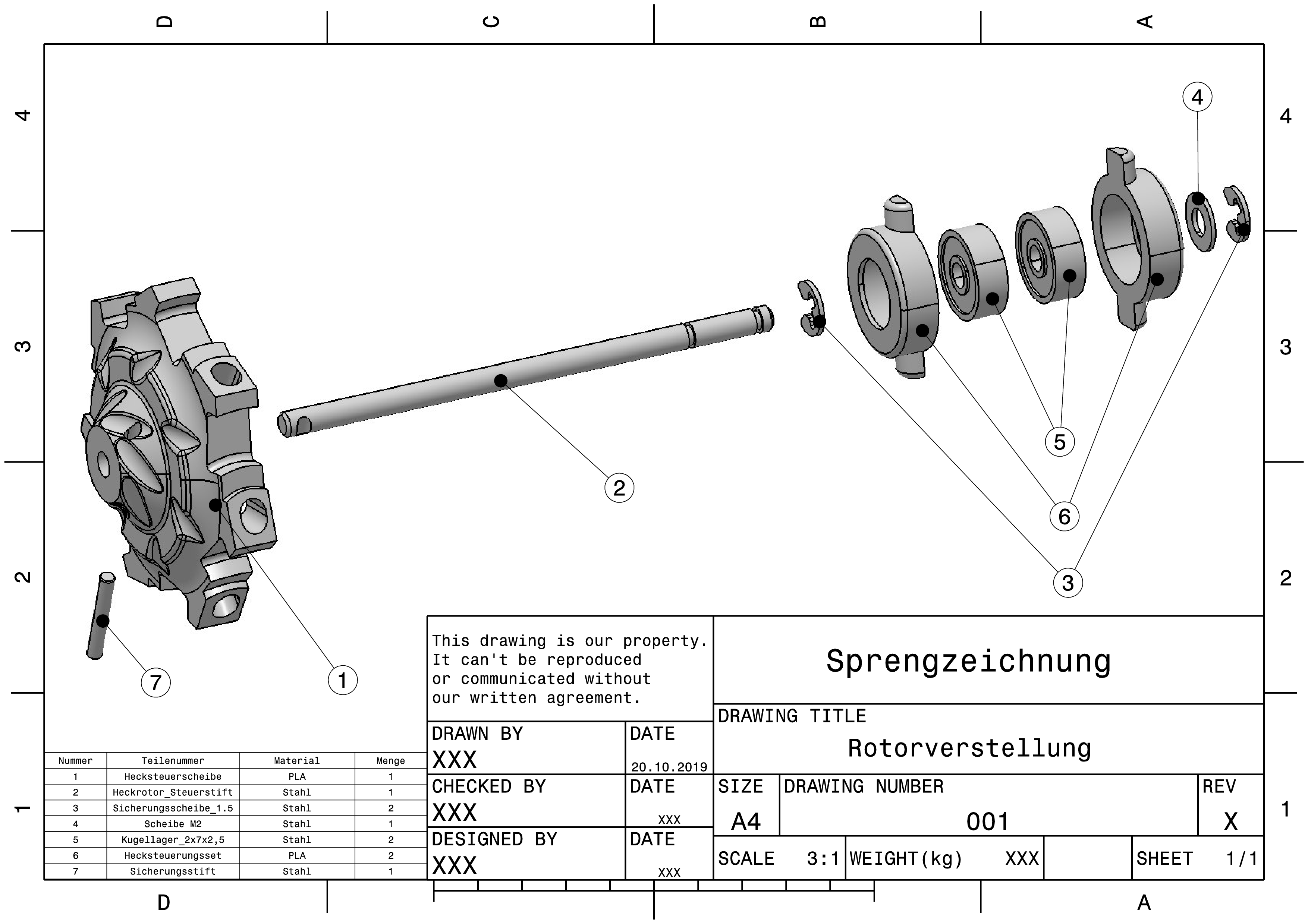 🦖 RC Fenestron H-145 for TRex450 3D Print・ 3D File for 3D printing・Cults