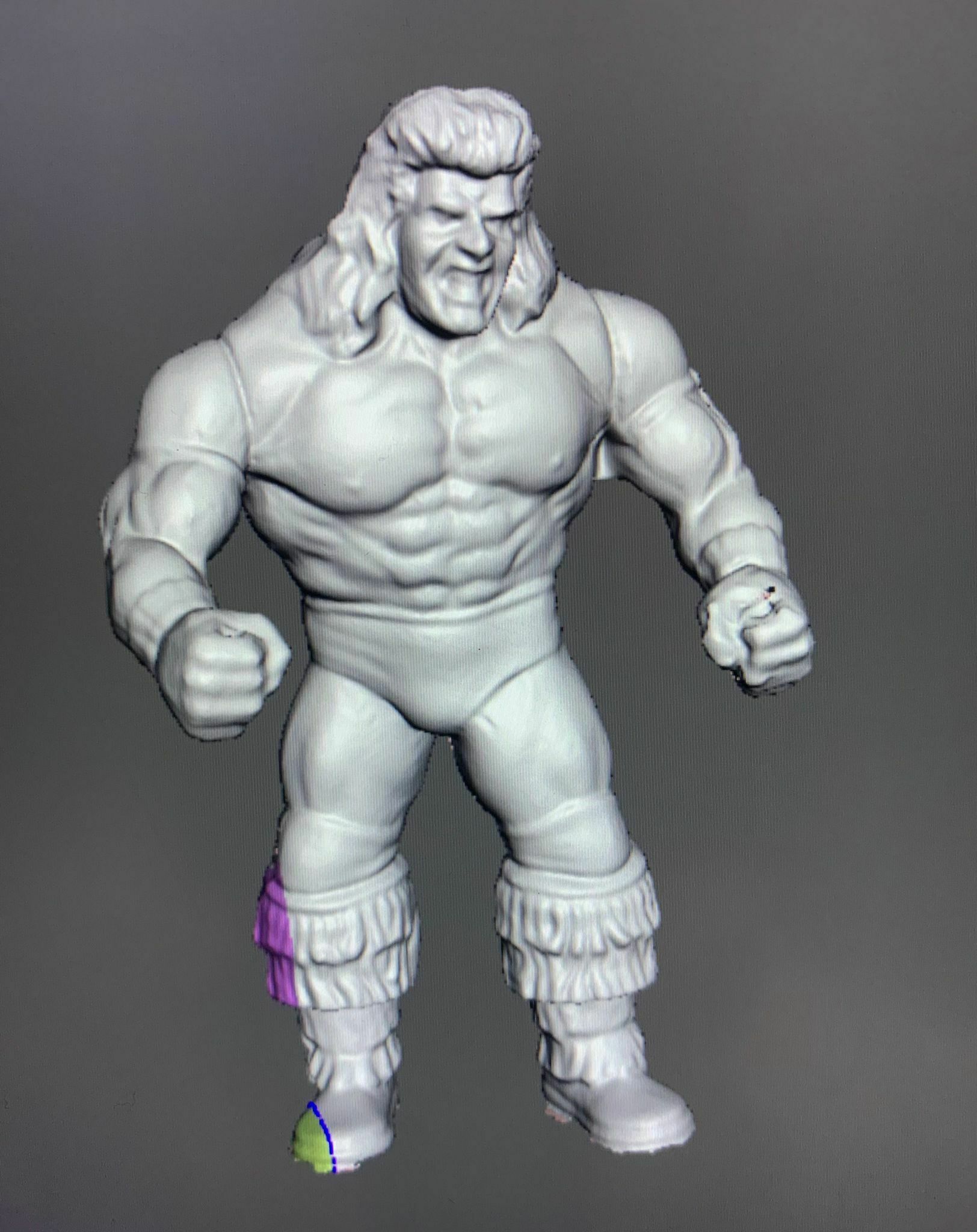 🦸 WWF ULTIMATE WARRIOR PURPLE TRUNKS SERIES 3 HASBRO VINTAGE RETRO 90'S ...
