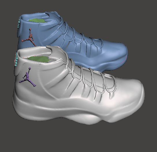 🇯🇴 NIKE AIR JORDAN 11 SNEAKERS LEFT AND RIGHT .OBJ .STL・ STL File for ...
