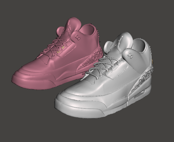 STL file NIKE AIR JORDAN 3 SNEAKERS LEFT AND RIGHT .OBJ .STL 🇯🇴 ・3D ...