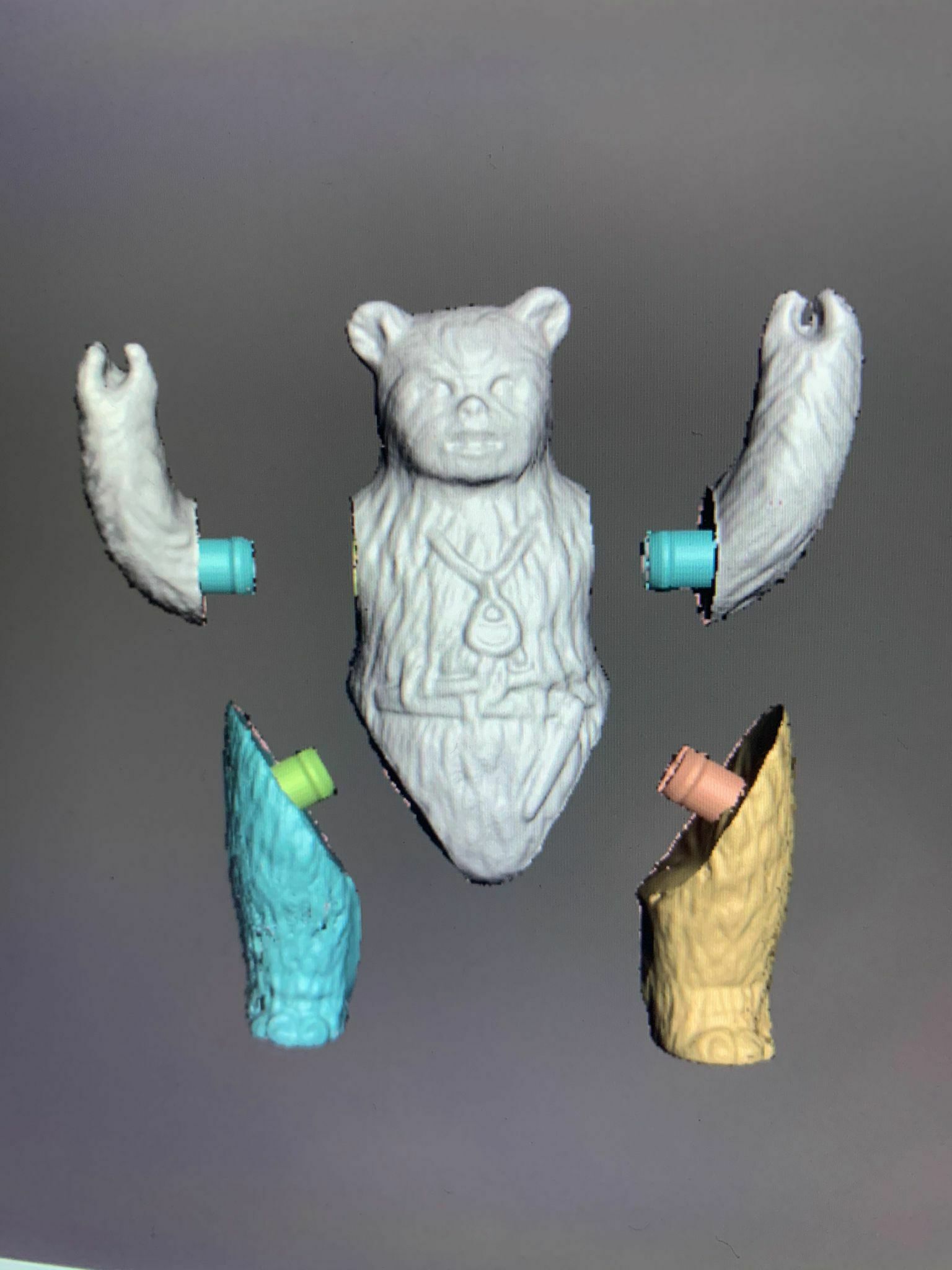 STL file STAR WARS EWOK CHIEF CHIRPA .OBJ .STL VINTAGE KENNER LA GUERRA DE LAS GALAXIES ⭐ ・3D ...