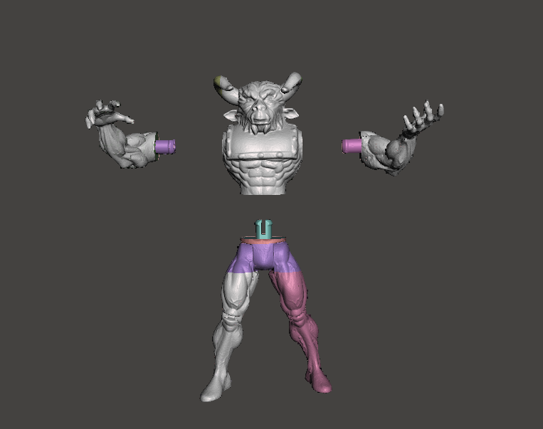 STL file articulated minotaur doll figure articulated .stl .obj 🎨 ...
