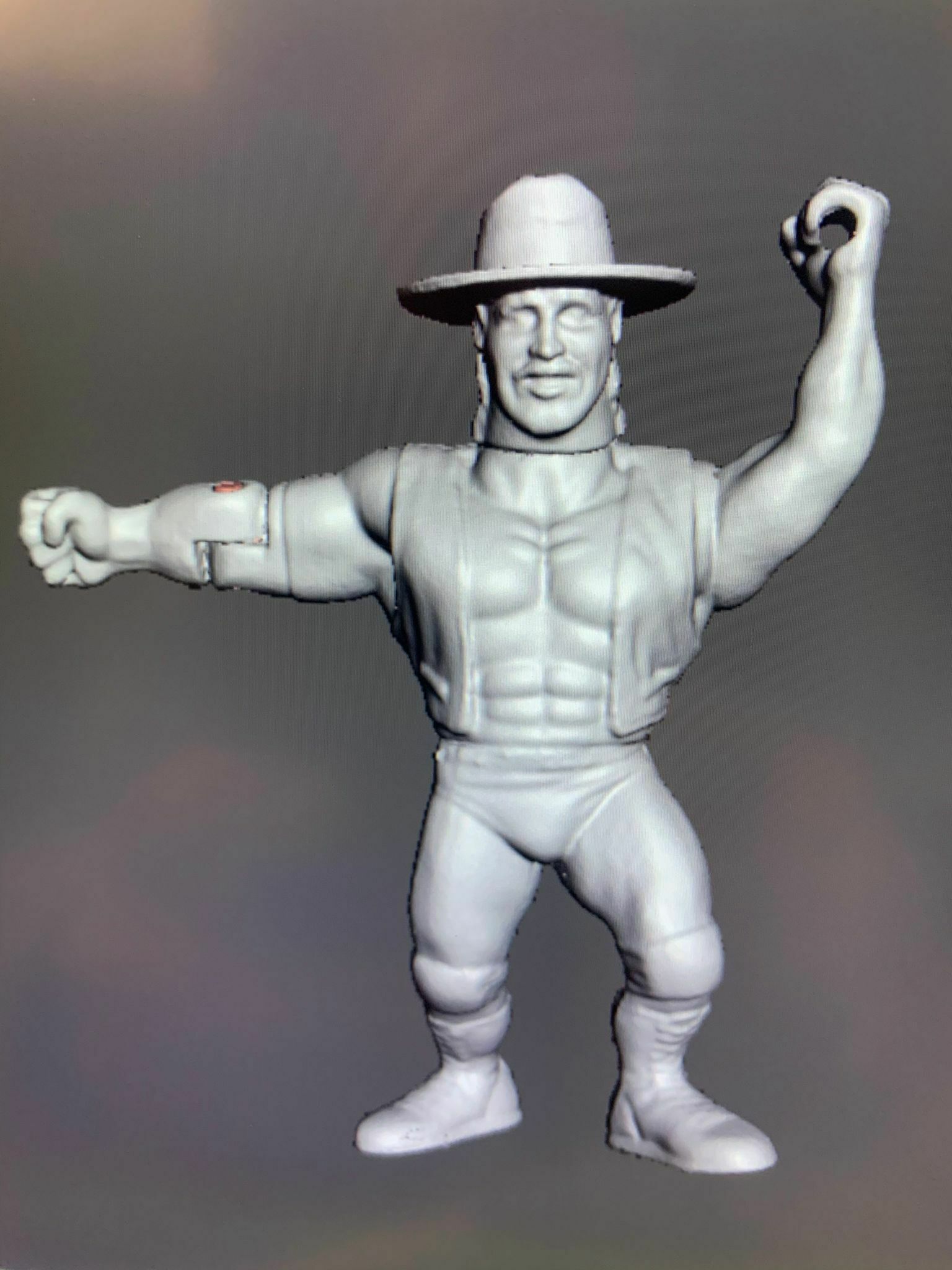 STL file wwf bart gunn of smoking gunns wwf hasbro series 11 .stl .obj ...