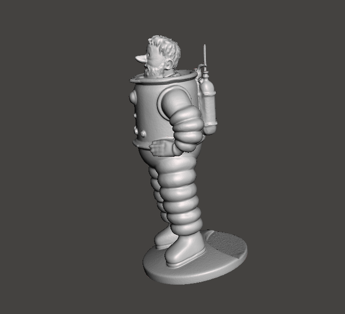 🤿 haddok with lunar diving suit on the sea ice landing on the moon .stl ...