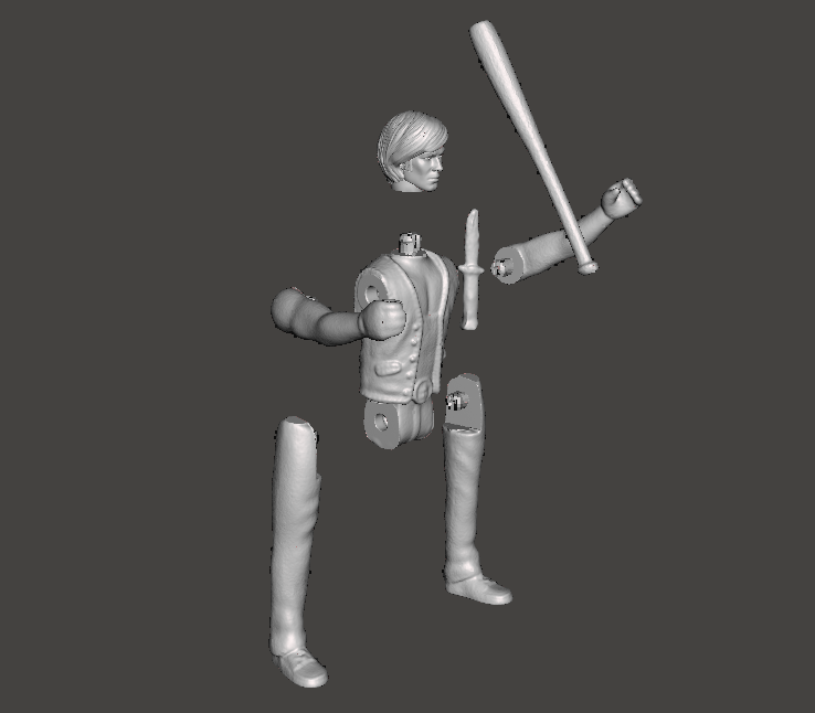 STL file THE WARRIORS MOVIE FIGURE ARTICULATED KENNER STYLE 3.75 Ajax ...