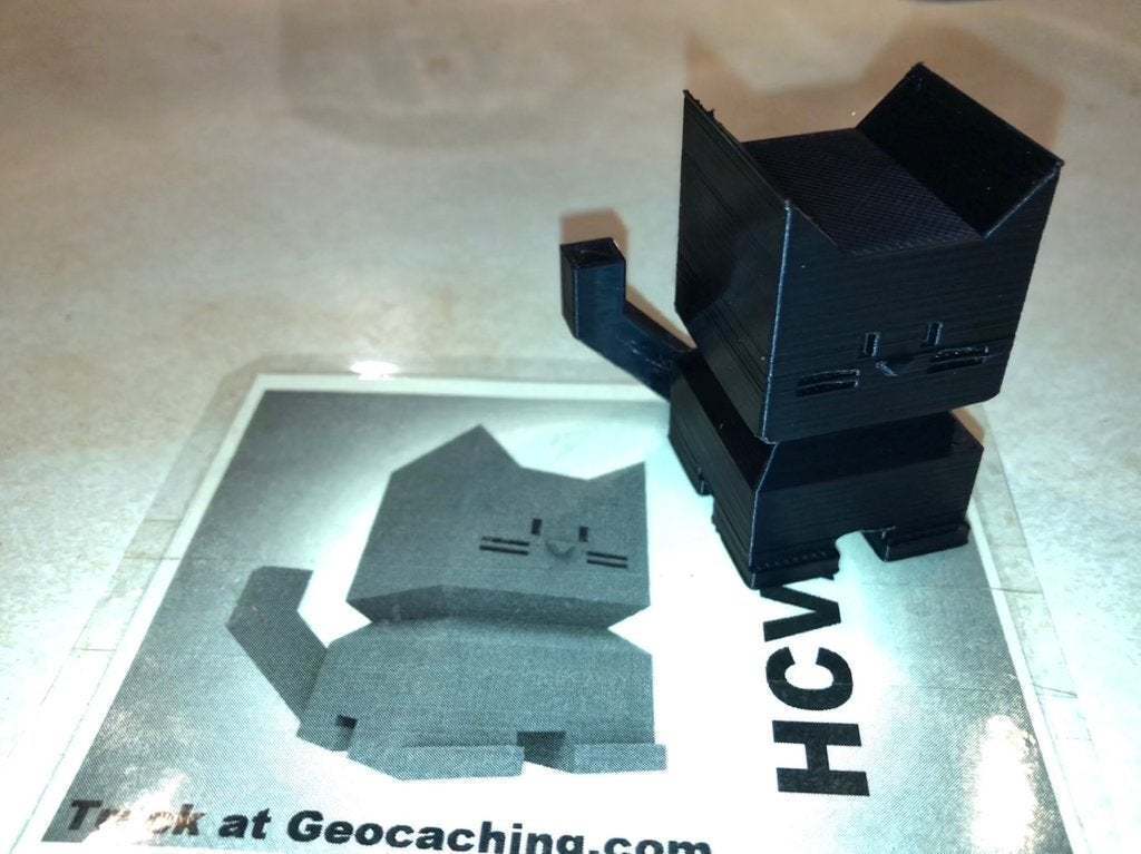 🐱 Trackable Cat (Geocaching)・Free STL File for ・Cults