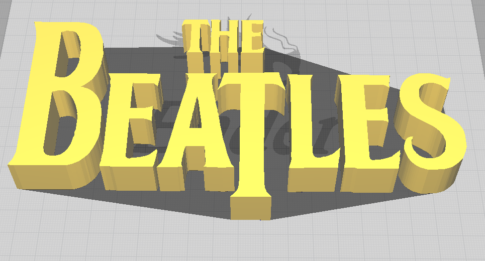 STL file The Beatles Logo 🪨 ・3D printing design to download・Cults