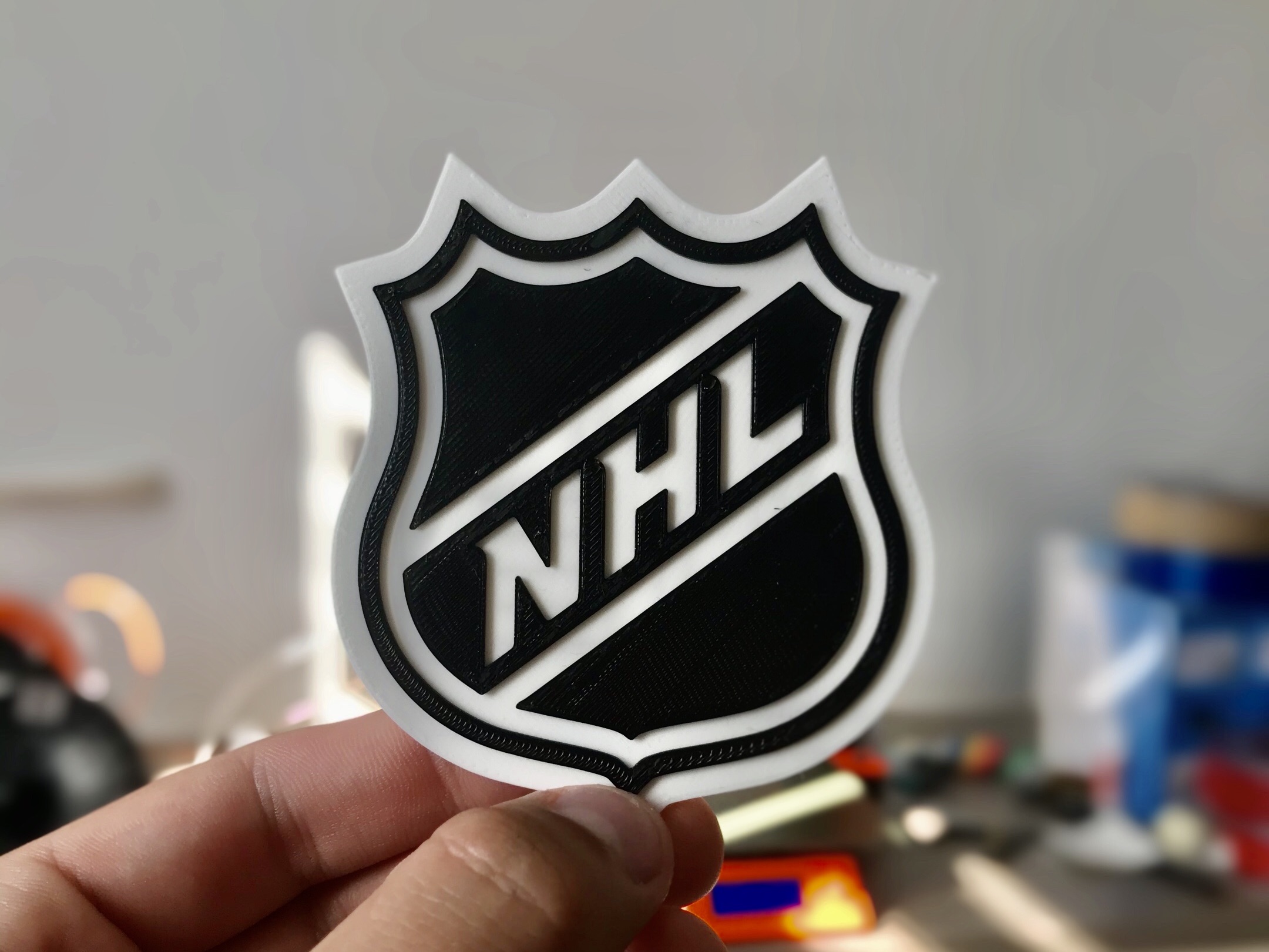 Free STL file NHL logo multicolor 🚩 ・Design to download and 3D print・Cults