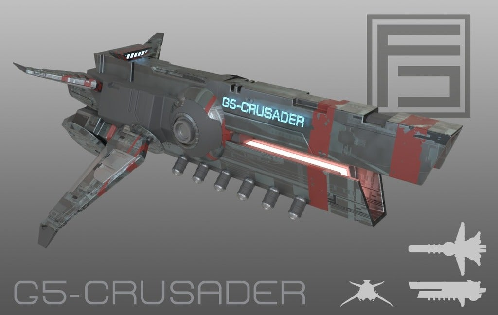 Fichier STL gratuit G5-Crusader 🎲 ・Modèle à télécharger et à imprimer ...