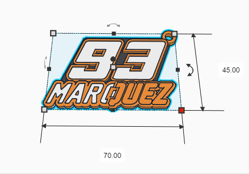 STL file Marc Marquez 93 key ring 🔑 ・3D printable model to download・Cults