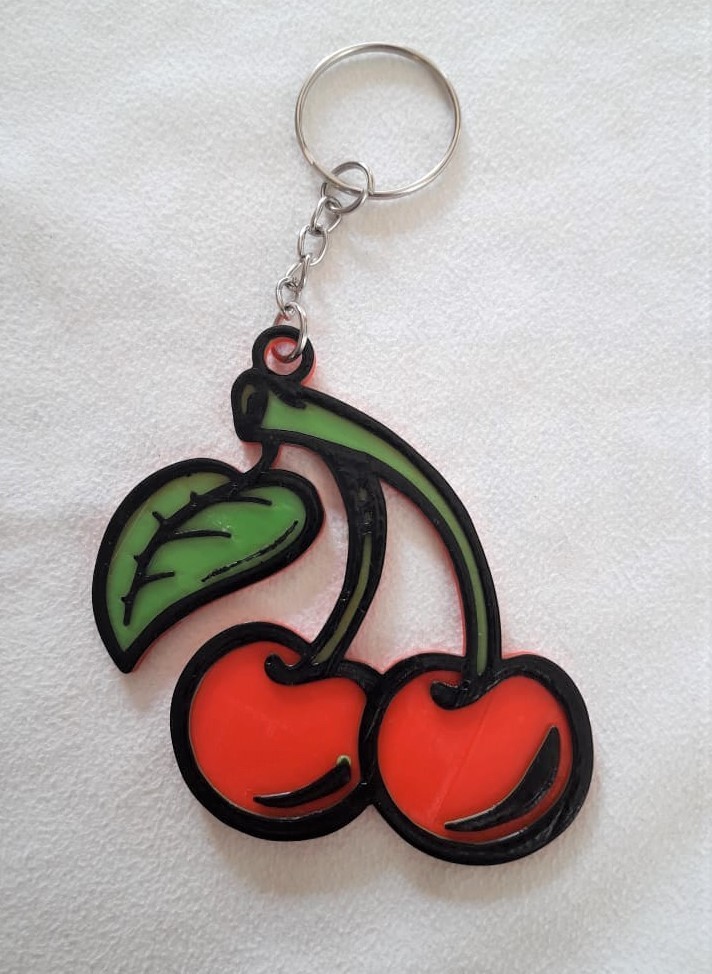 STL file Cherries keychain! cherries! 🍒 ・3D printer design to download ...