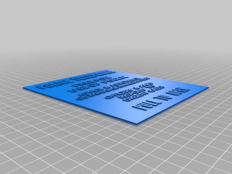 Fichier 3D gratuit Plaque de porte TARDIS 2019 (Tardis de Jodie ...