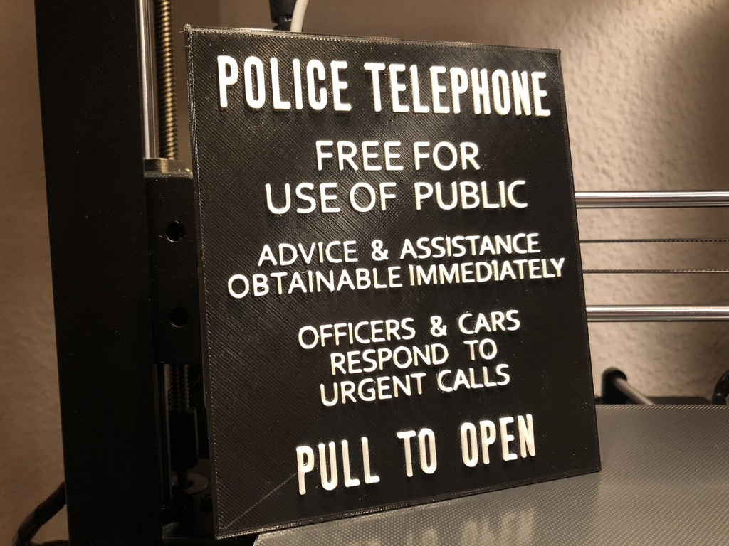 Fichier 3D gratuit Plaque de porte TARDIS 2019 (Tardis de Jodie ...