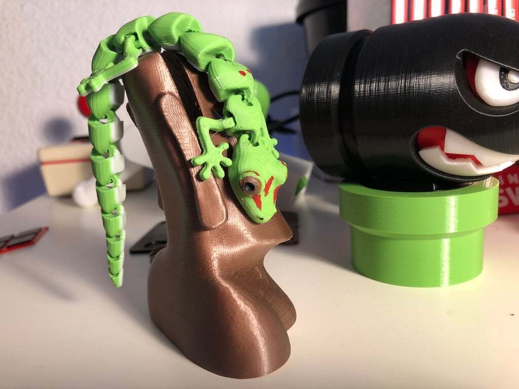 🦎 Articulated Lizard v2・3D Print・Cults