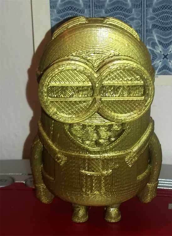 Free 3D file Minion (front) with replaceable eyes 👹 ・3D printing design ...