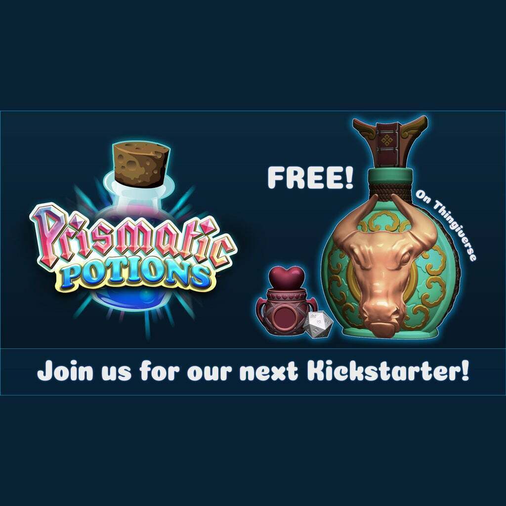 🧪 Potion of Oxen Strength - Prismatic Potions・Free STL File for ・Cults