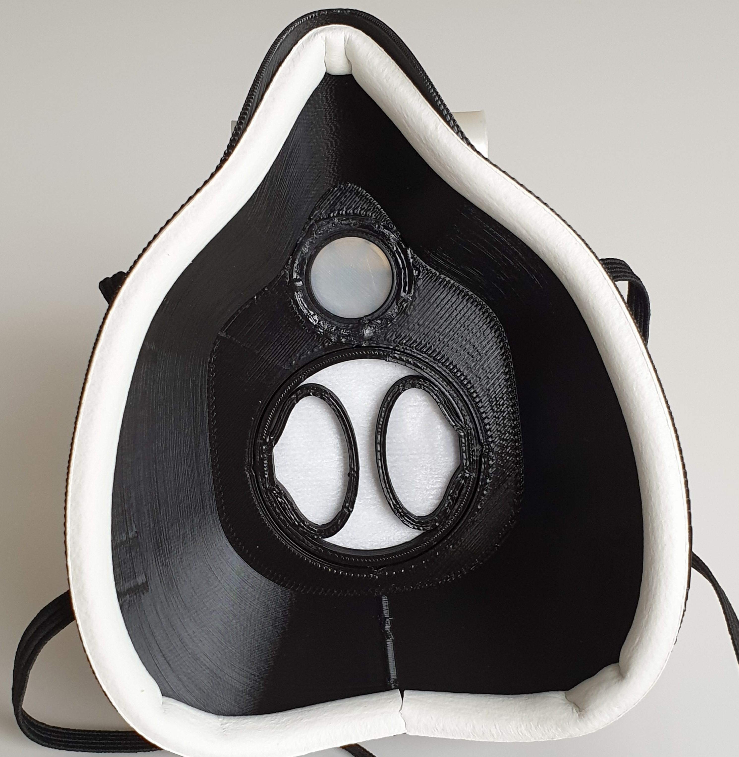 Free STL file Covid 19 Mask with/without Exhale Valve (2hrs print, no ...