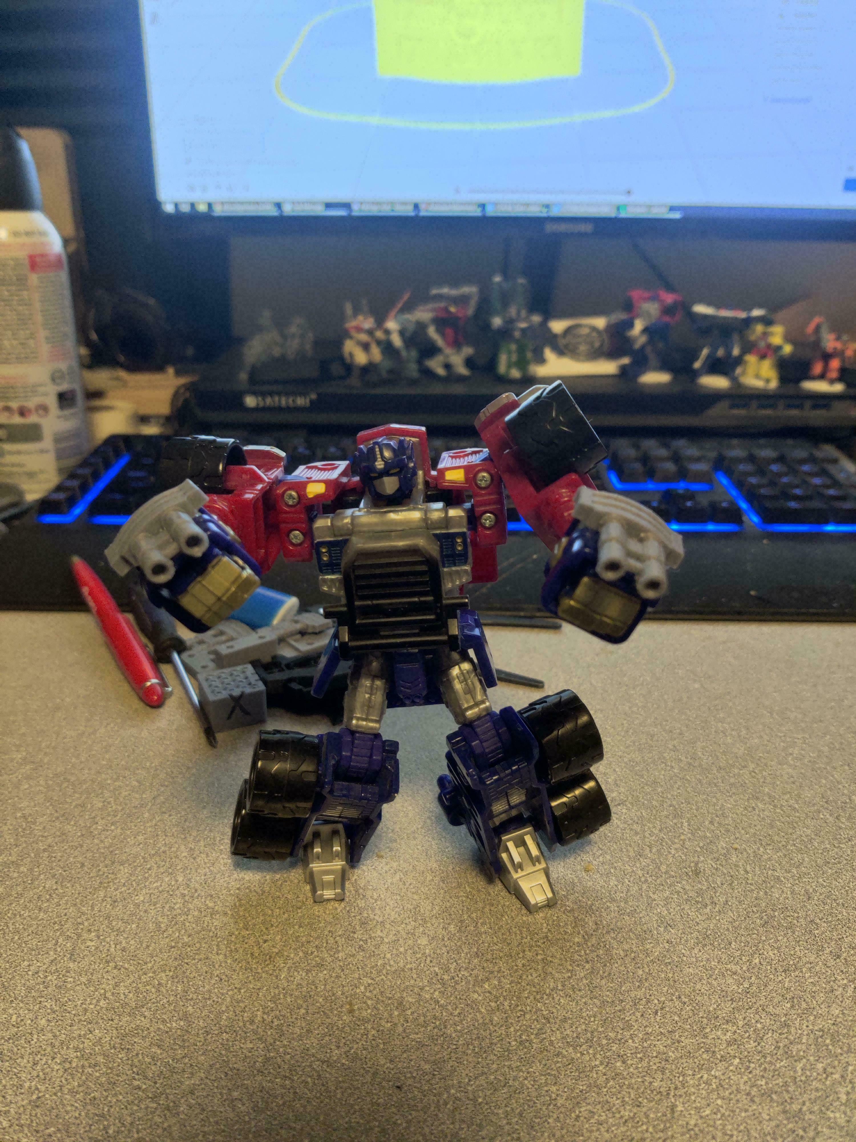 🤖 Transformers Armada Optimus Prime Smokestacks/Gauntlet Guns・ STL File ...