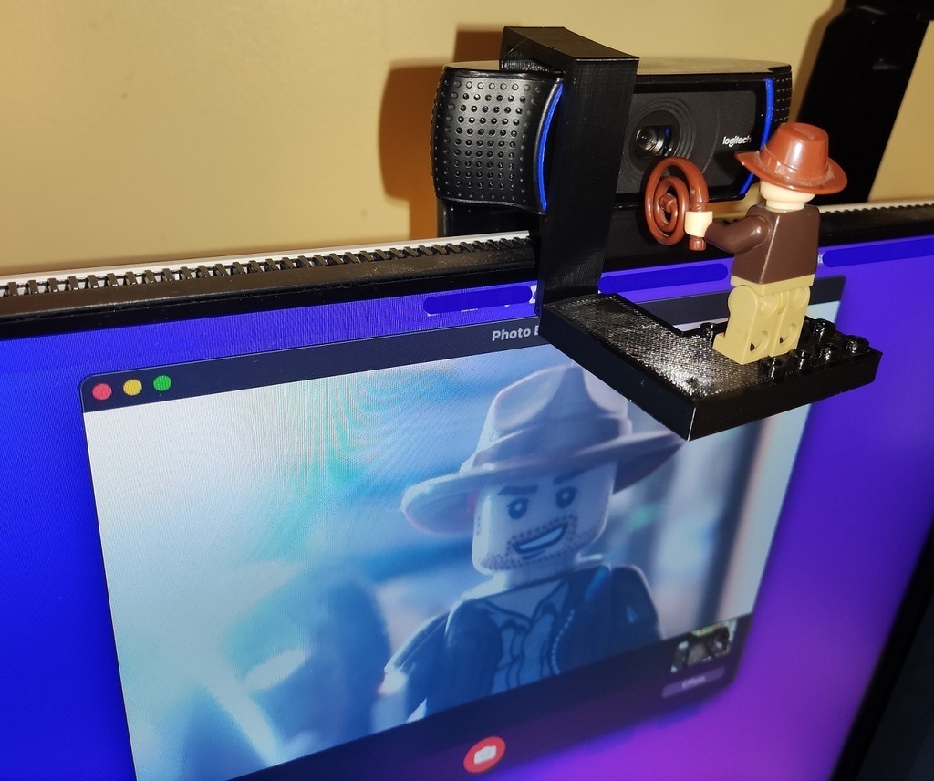 Archivo STL gratis Plataforma de cámara web Lego Minifigure para ...