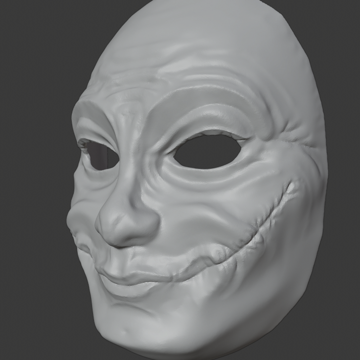 🎃 Happy Halloween Mask・ STL File for ・Cults