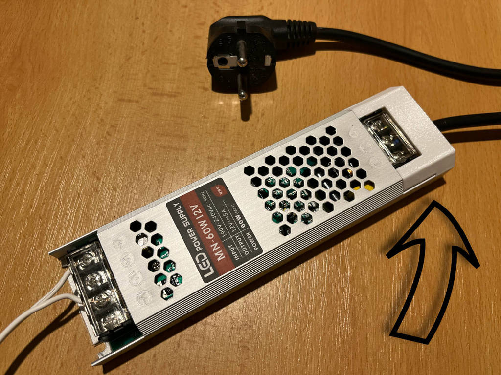 Free 3D file End cap for led power supply MN-60W 12V 🔚 ・3D printer ...