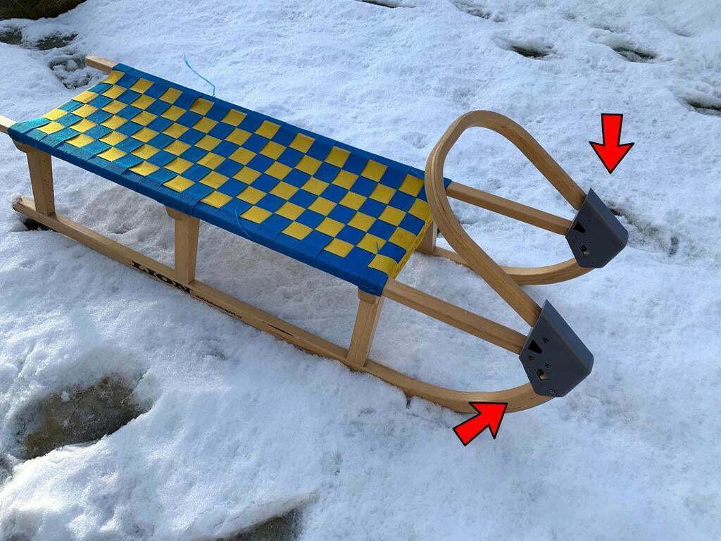 🛷 replacement sled handle bracket・Free STL File for ・Cults