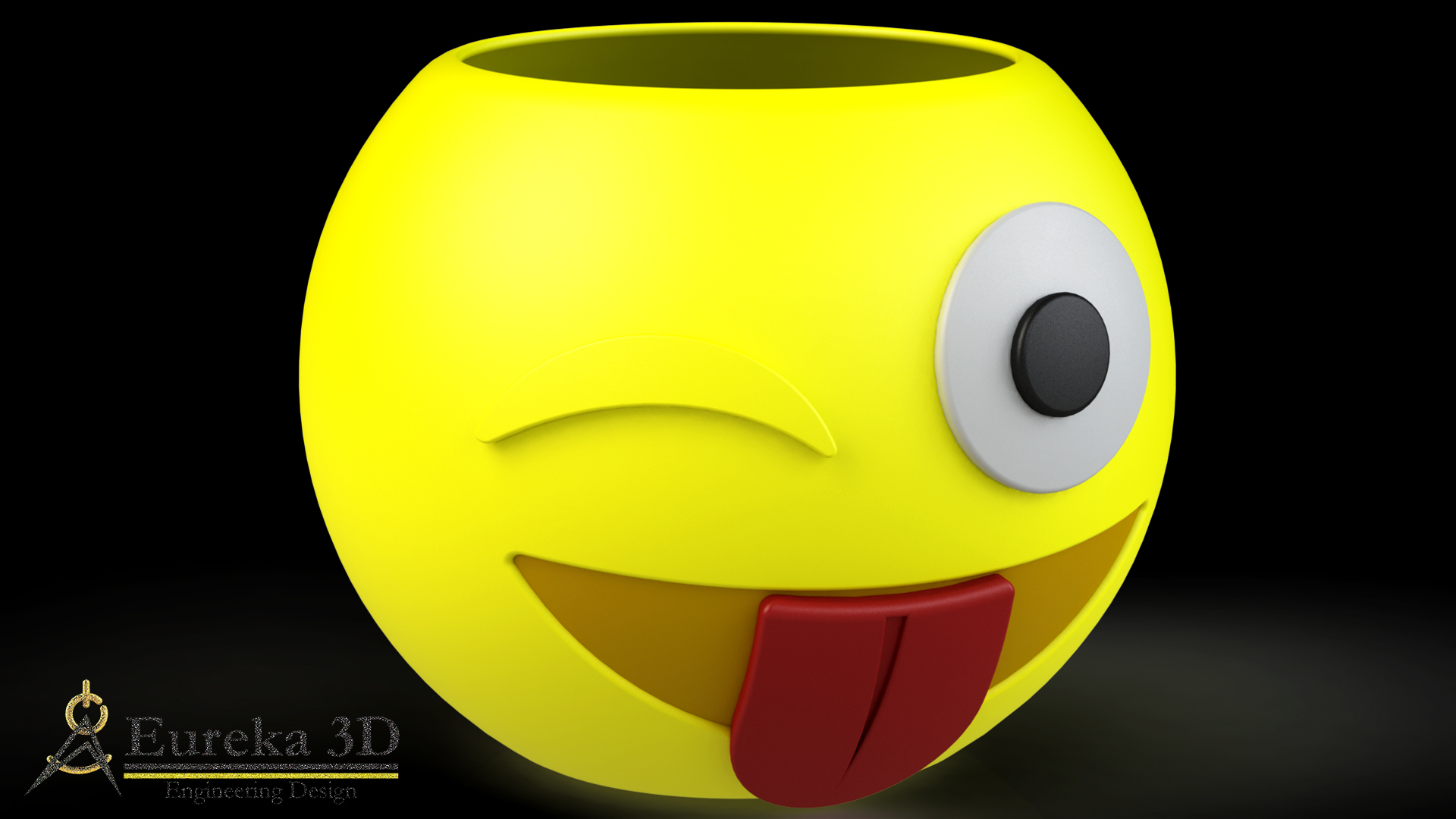 STL file Cute Emoji pot, model 3 🪴 ・Model to download and 3D print・Cults